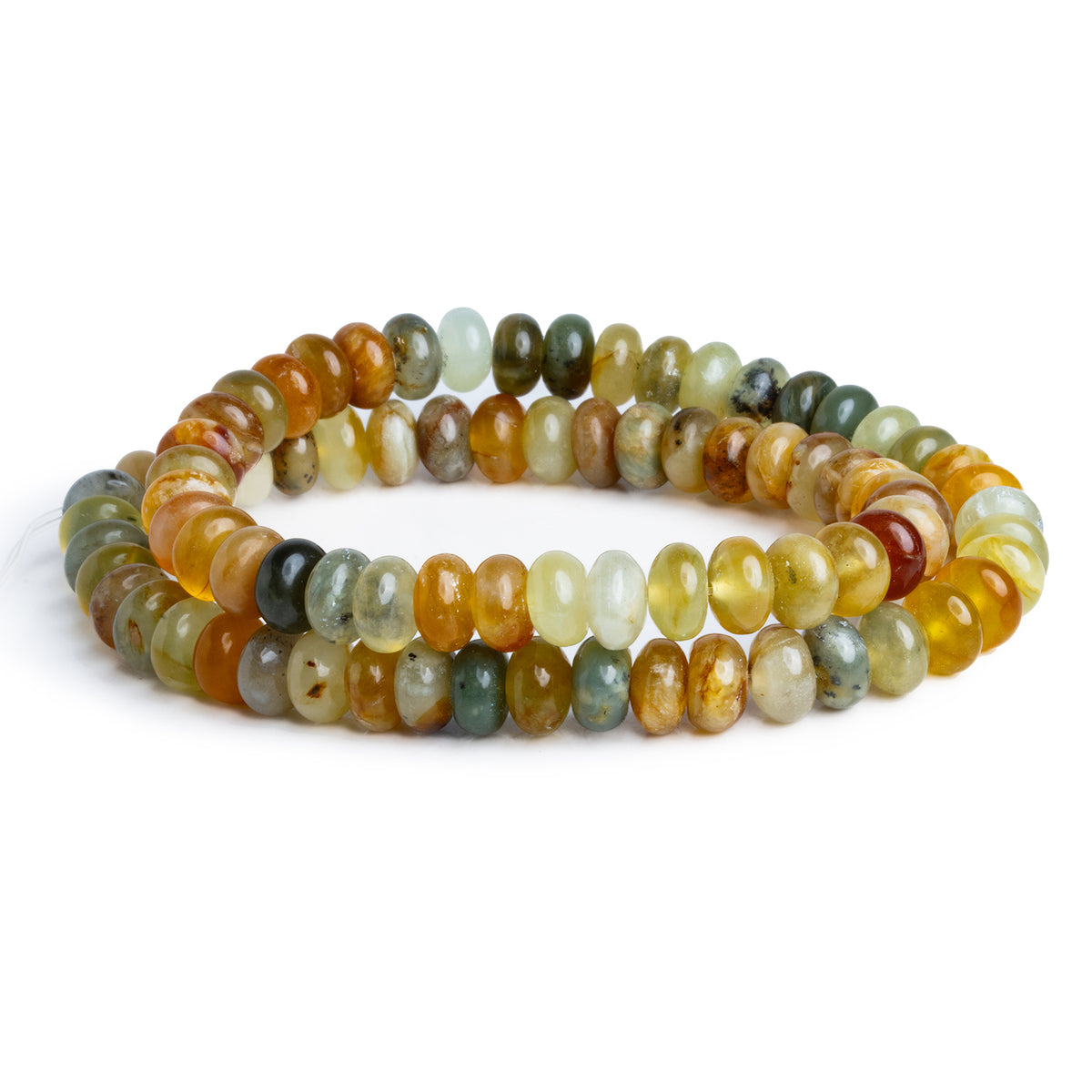 8mm Serpentine Plain Rondelles 16 inch 80 beads – The Bead Traders