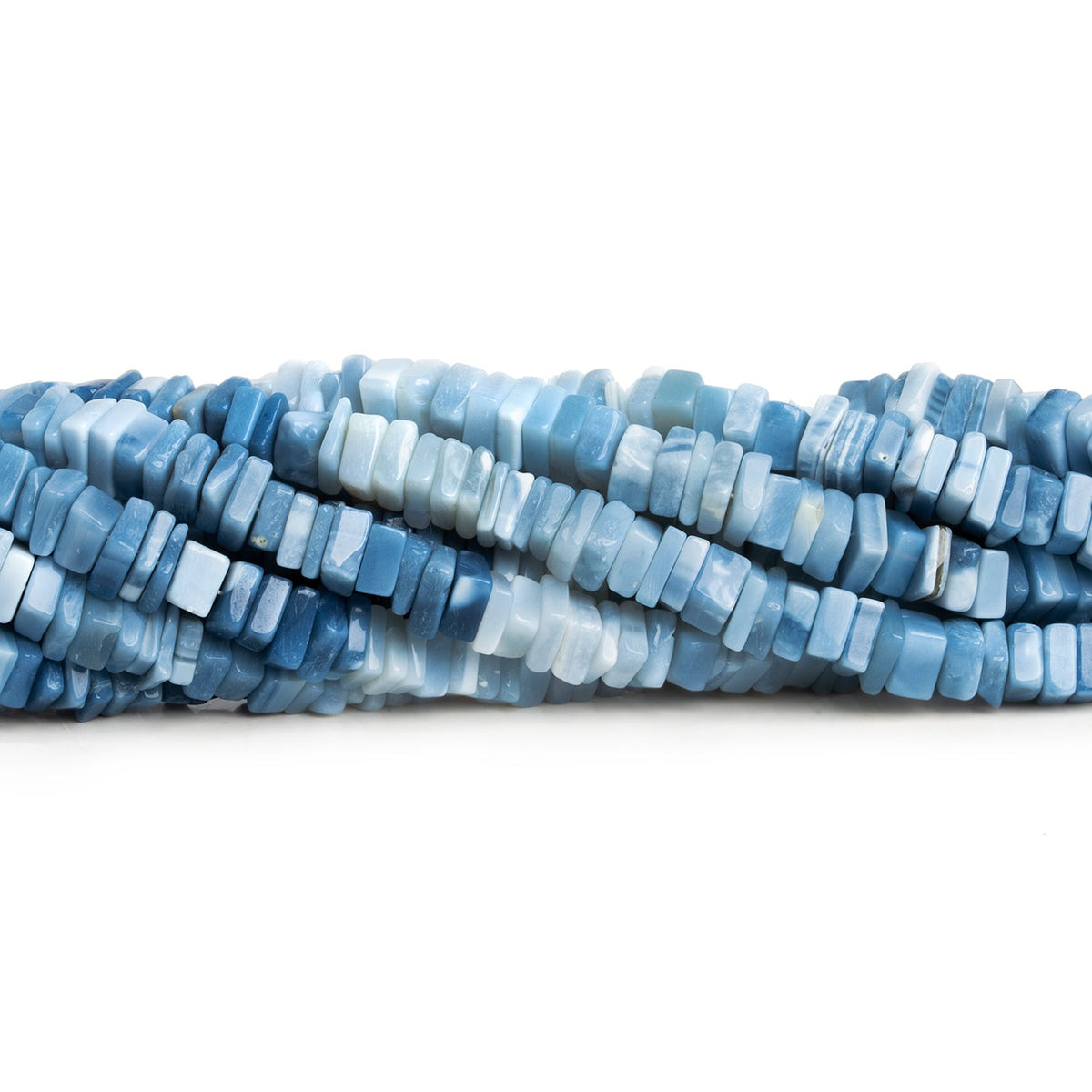5-6.5mm Denim Opal Square Heishis 16 inch 160 beads – The Bead Traders