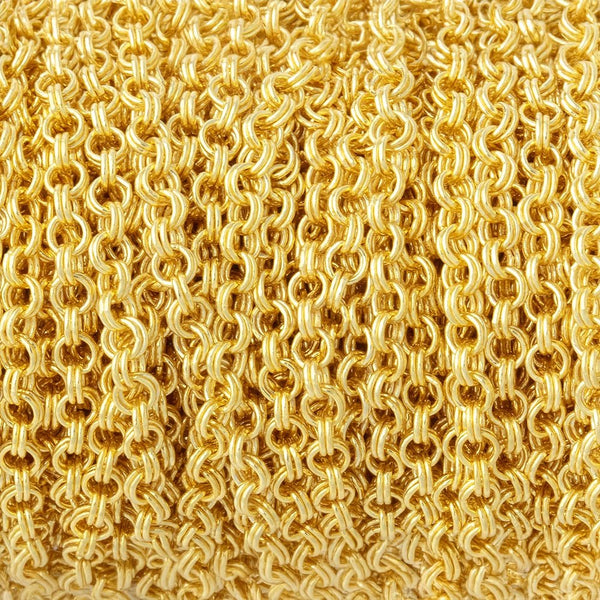 2.5mm Gold Plated Double Rolo Link Chain 3 Feet – The Bead Traders