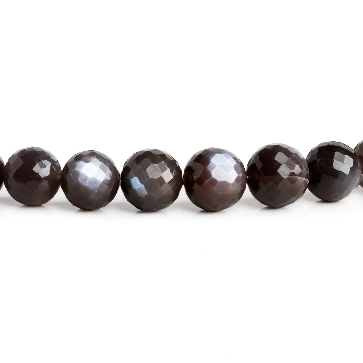 5-11mm Chocolate Moonstone Faceted Rounds 15 inch 45 beads – The Bead ...