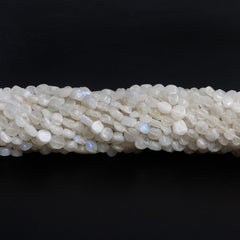 Buy 8mm Rainbow Moonstone Hand Cut Faceted Coin Beads – The Bead Traders