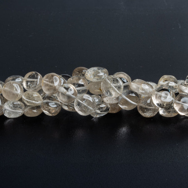6-10mm Rutilated Champagne Quartz Coins 16 inch 41 beads – The Bead Traders