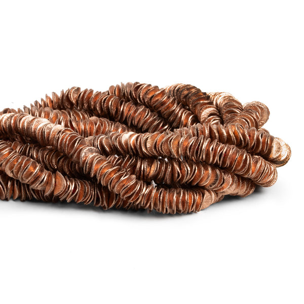 6mm Rose Gold plated Copper Wavy Discs - Lot of 6 Strands – The Bead ...