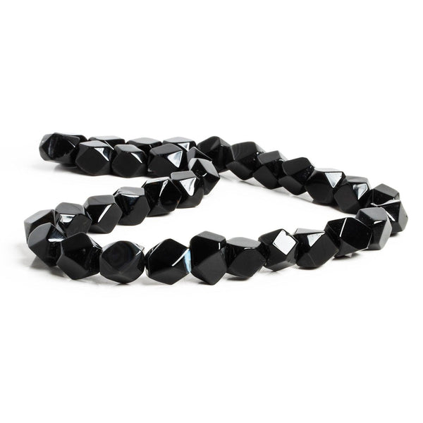 10mm Black Onyx Cornerless Cubes 16 inch 33 beads – The Bead Traders