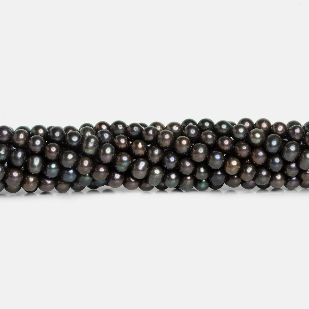 6mm Brown Peacock Off Round Pearls 16 inch 30 beads – The Bead Traders