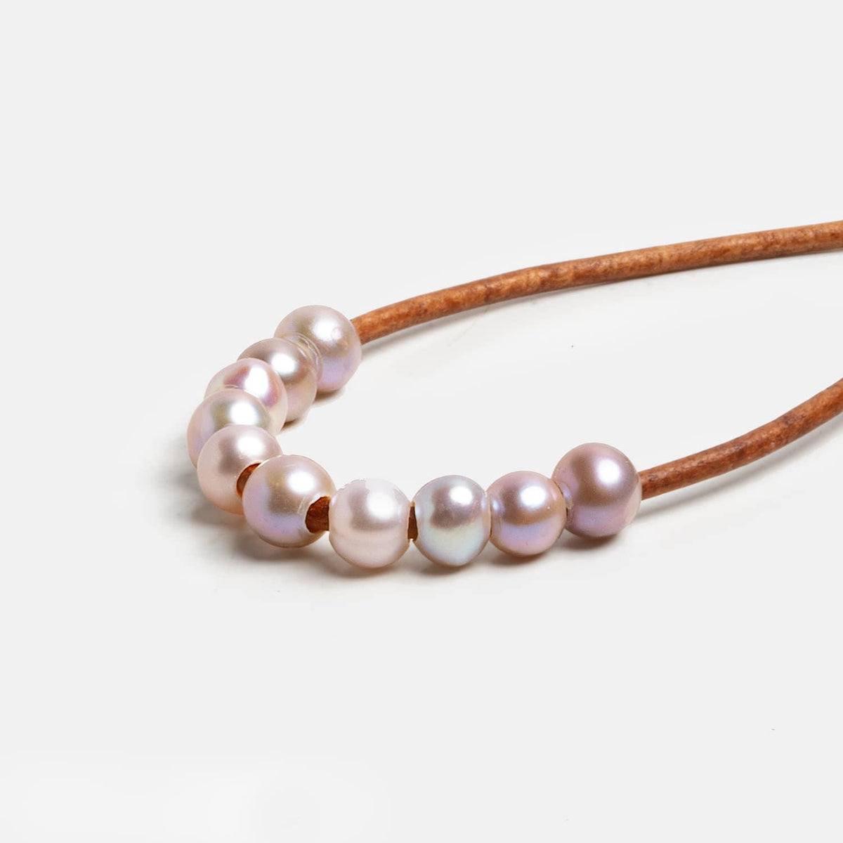 6mm Pink Ice Large Hole Off Round Pearls 15 inch 70 pieces – The Bead ...