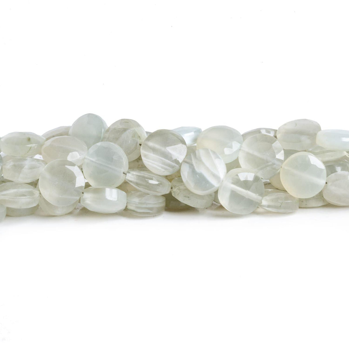 9mm Ceylon Moonstone Faceted Coins 8 inch 21 beads – The Bead Traders