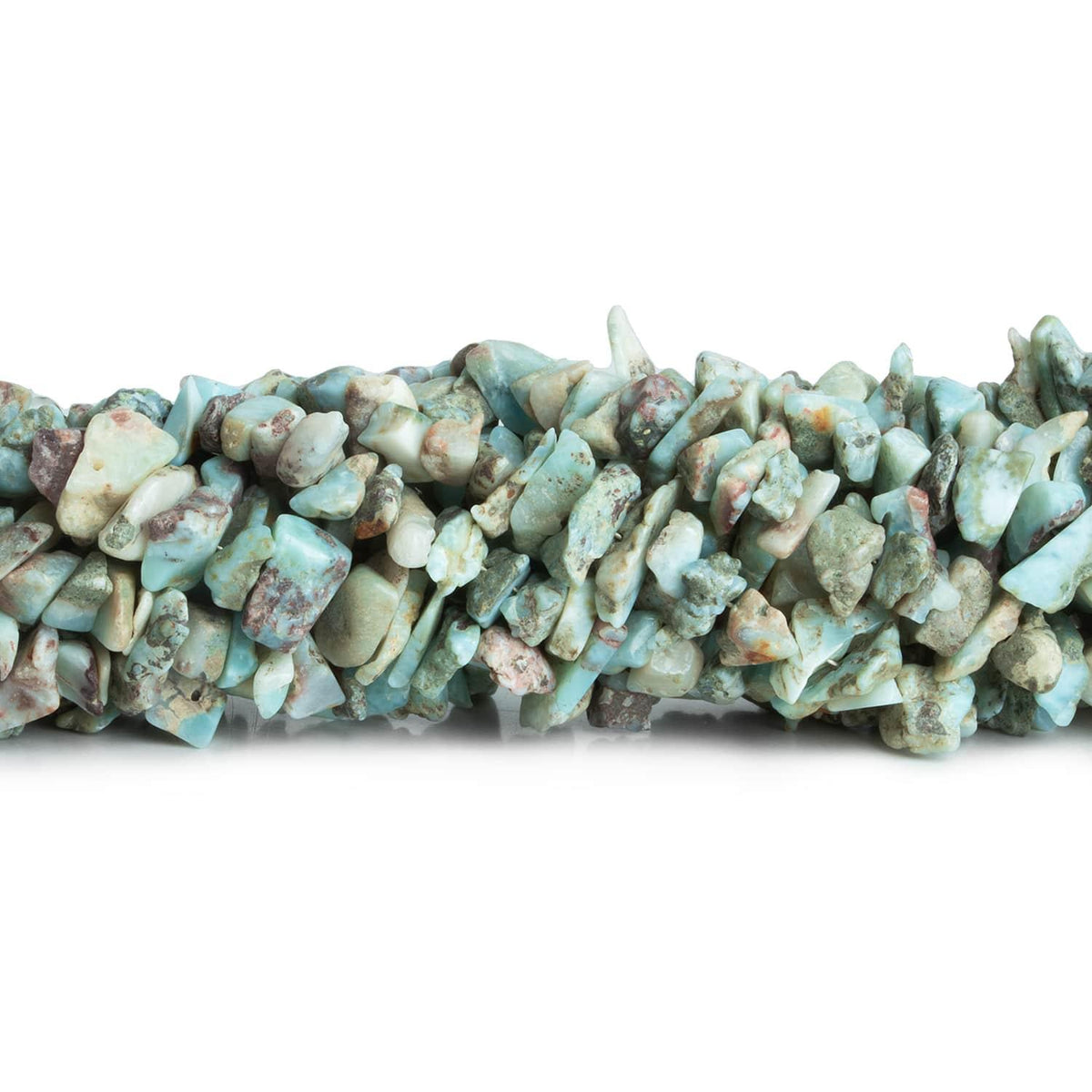 Larimar Natural Chips 17 inch 145 beads – The Bead Traders