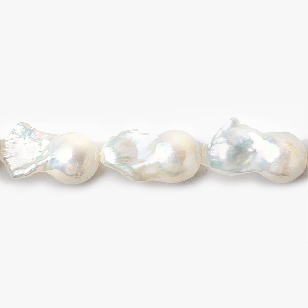 Buy Off White Ultra Baroque Freshwater Pearls 12x21-15x26mm 16 inch 16 ...