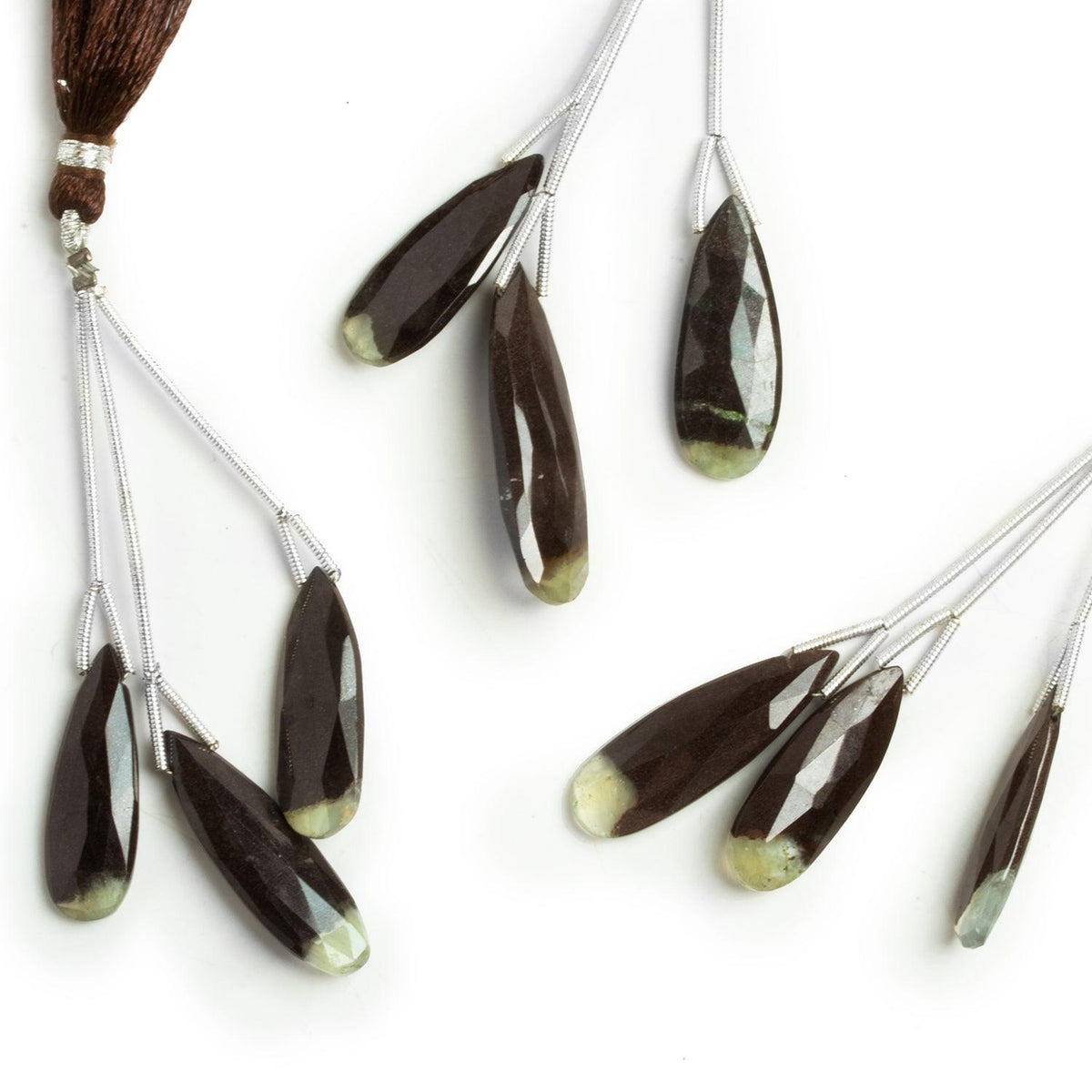 Prehnite & Iron Matrix Pear Focal Bead 3 Pieces – The Bead Traders